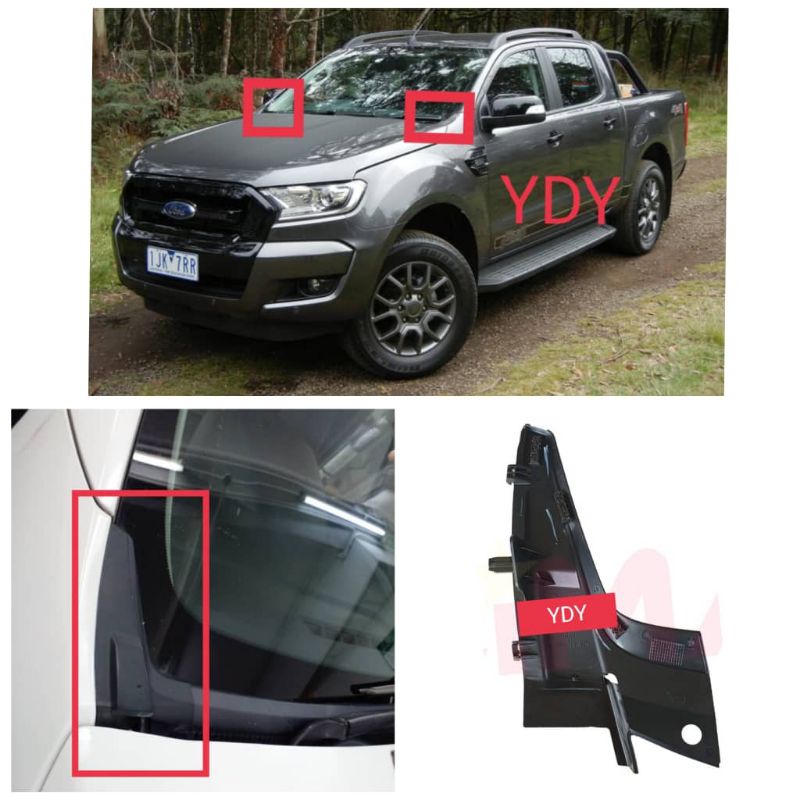 Ford ranger T6/T7 wiper panel cover garnish (Left/Right) | Shopee Malaysia