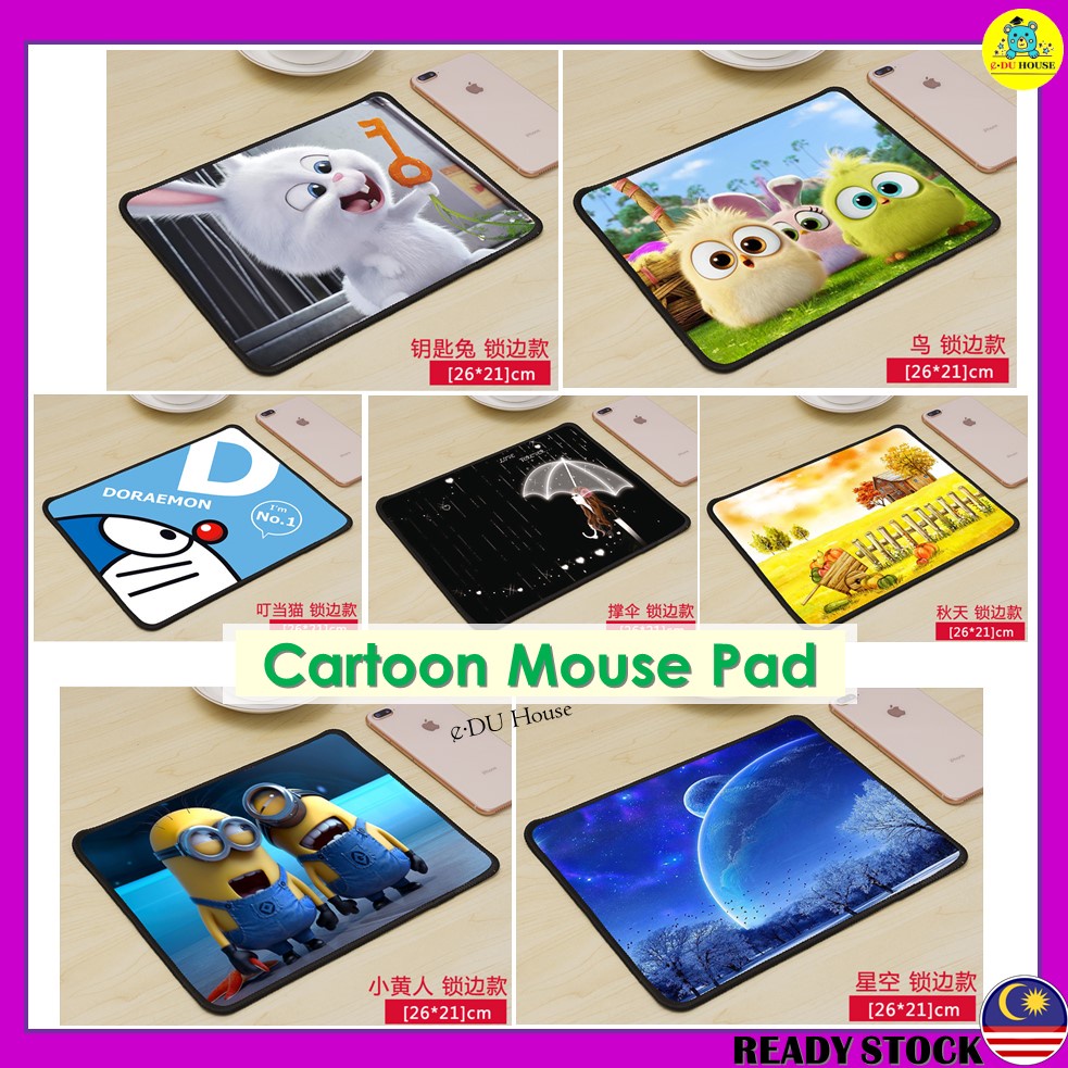 Cartoon Character Cute Mouse Pad · Gaming Mouse Pad 可爱卡通滑鼠垫 | Shopee ...