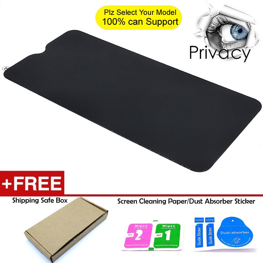Oppo F1S/A59/F5/F7/ F7 Youth/F9/F11 Pro Anti-Spy Privacy Tempered Glass ...