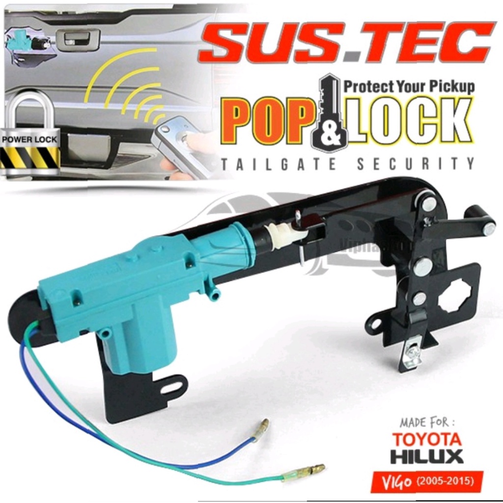 Sus-Tec Pop & Lock Toyota Hilux Revo Tailgate Security Lock System ...