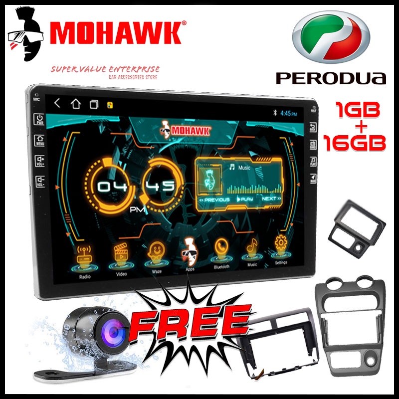 Mohawk Perodua Android Player 1+32GB Casing+Reverse Cam Wireless ...