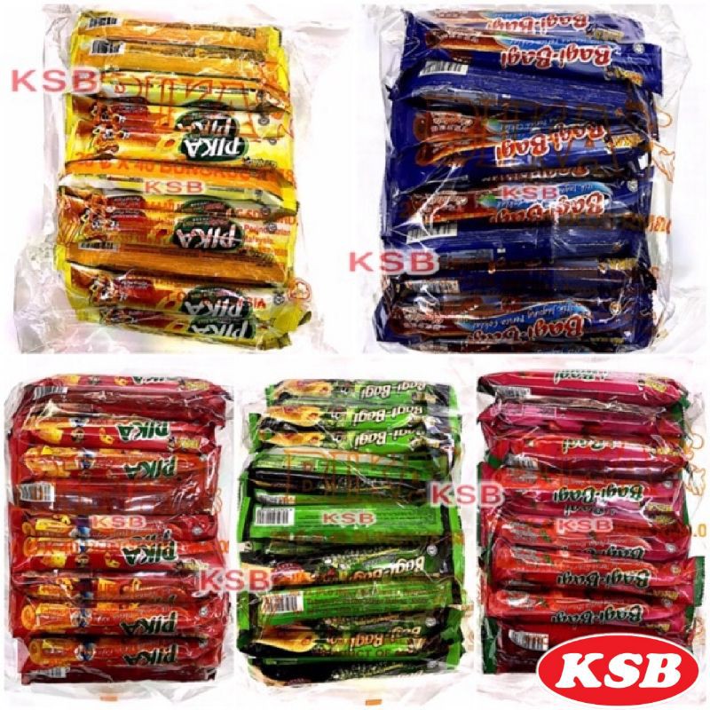 【40pcs x 10g】 Bika Bagi-Bagi Corn Stick, Jejari/Stik Jagung Chocolate ...