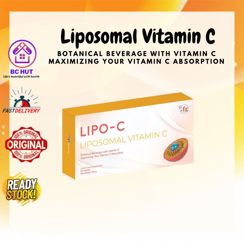 Lipo C Liposomal Vitamin C Botanical Drink Made in Malaysia Non Soy Great Absorbtion Non Alcohol ...