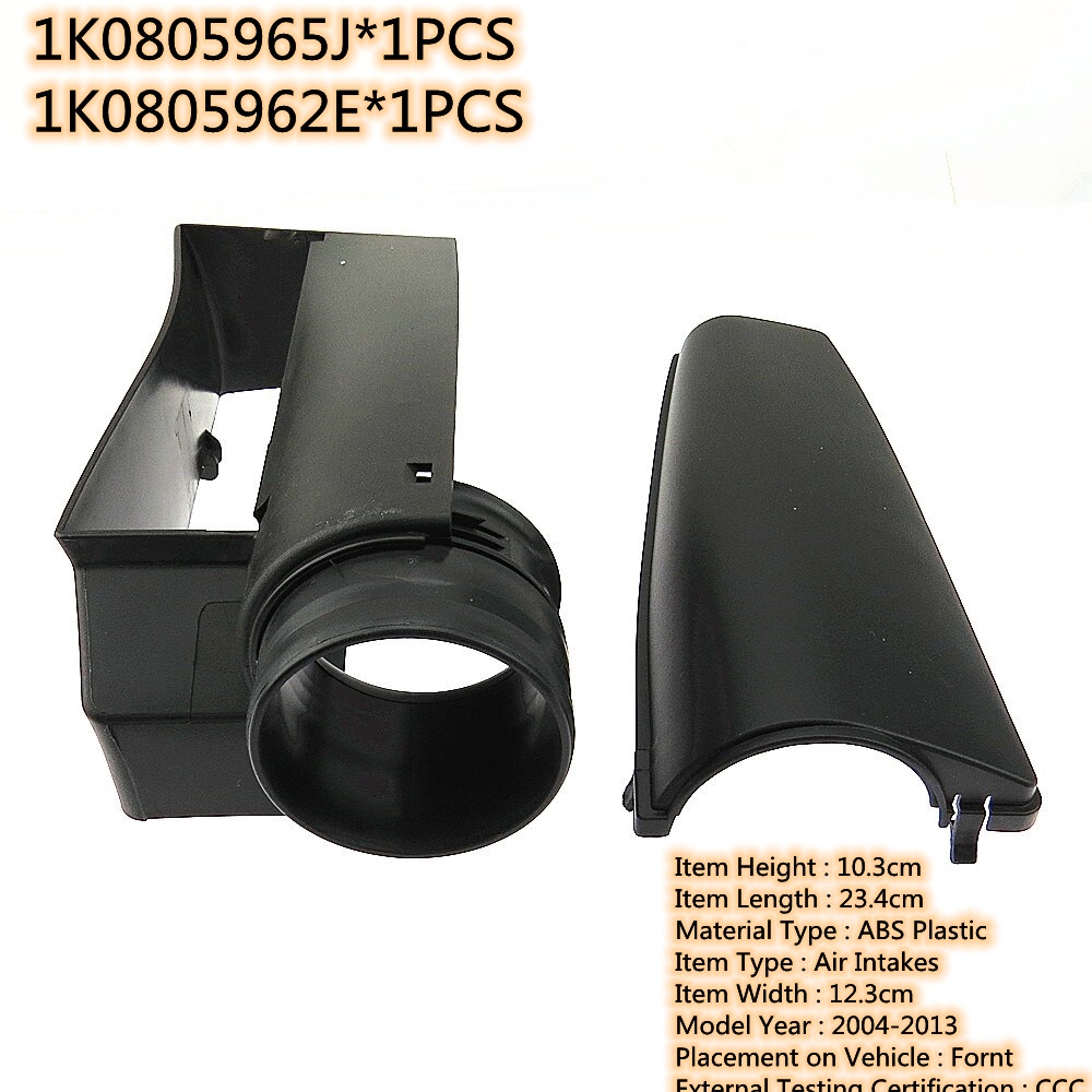 2.0 Air Filter Inlet Intake Duct Connector + Rear Cover 1K0 805 965J ...