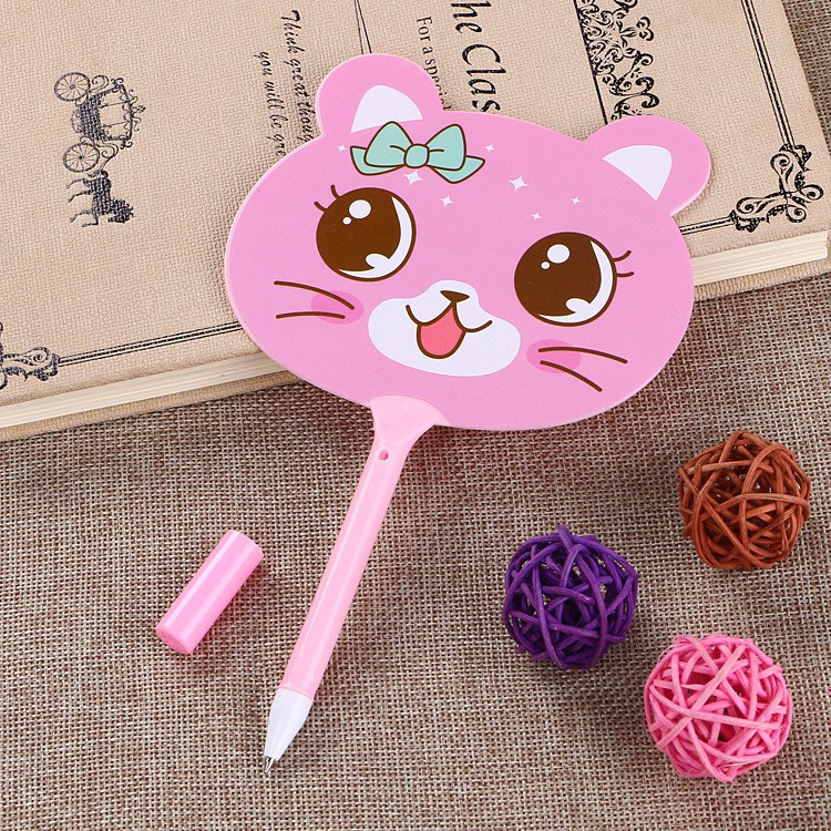 CAT FAN BALL PEN STATIONARY CUTE FREE GIFT | Shopee Malaysia