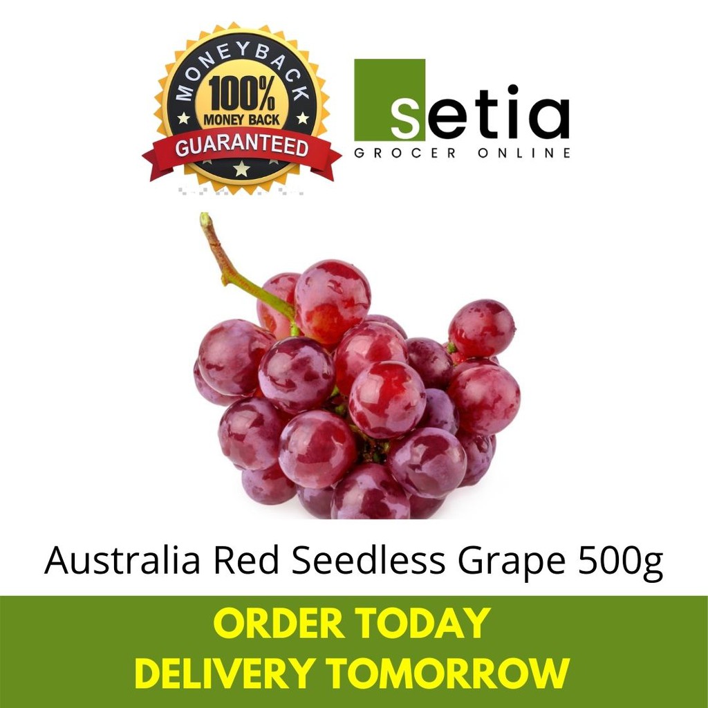 Red Seedless Grape / Anggur Merah Seedless 500g | Shopee Malaysia