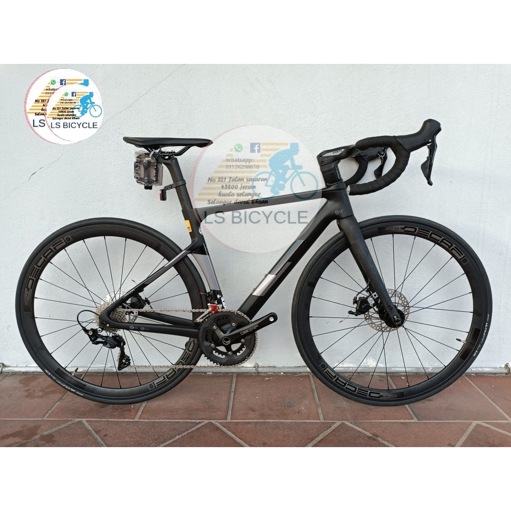 JAVA VESUVIO FULL CARBON FRAME SET ROAD BIKE DISC INTERGRATED HANDLEBAR ...