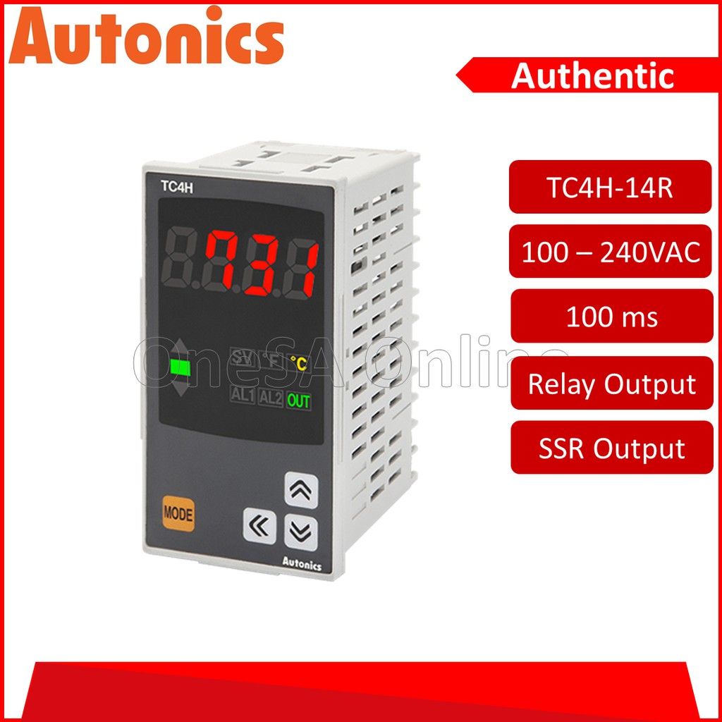 AUTONICS TEMP. CONTROLLER 1ALARM OUTPUT(TC4H-14R-A100-240) | Shopee Malaysia