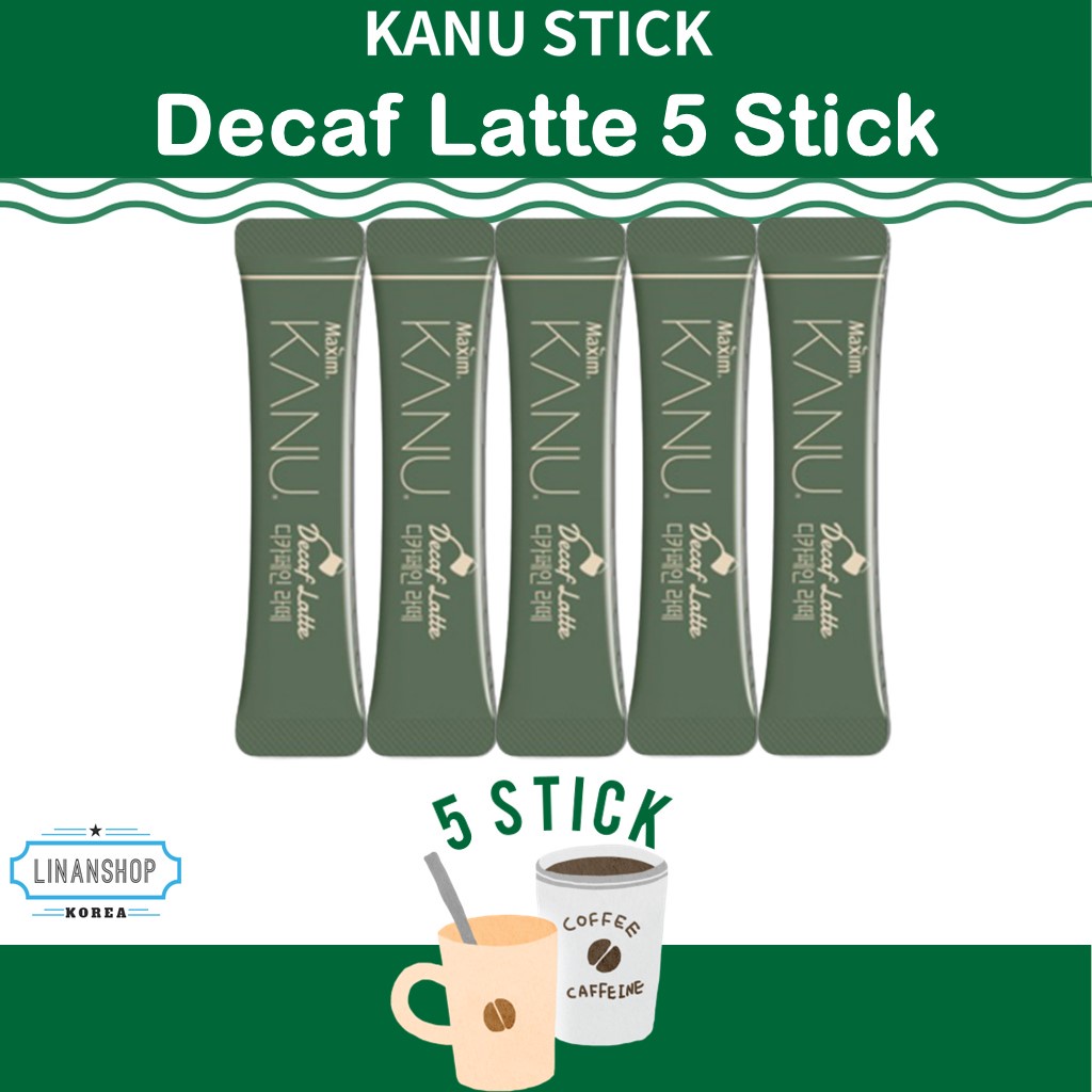 [KOREA] KANU 5 sitcks /Maxim Kanu instant stick coffee / Latte / Double ...