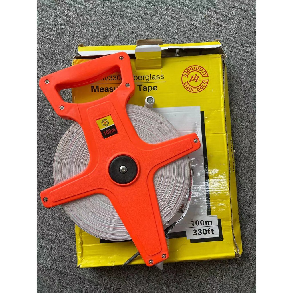 MKR 20M 30M 50M 100M Fiberglass Measuring Tape Surveyor's Tape Measure ...