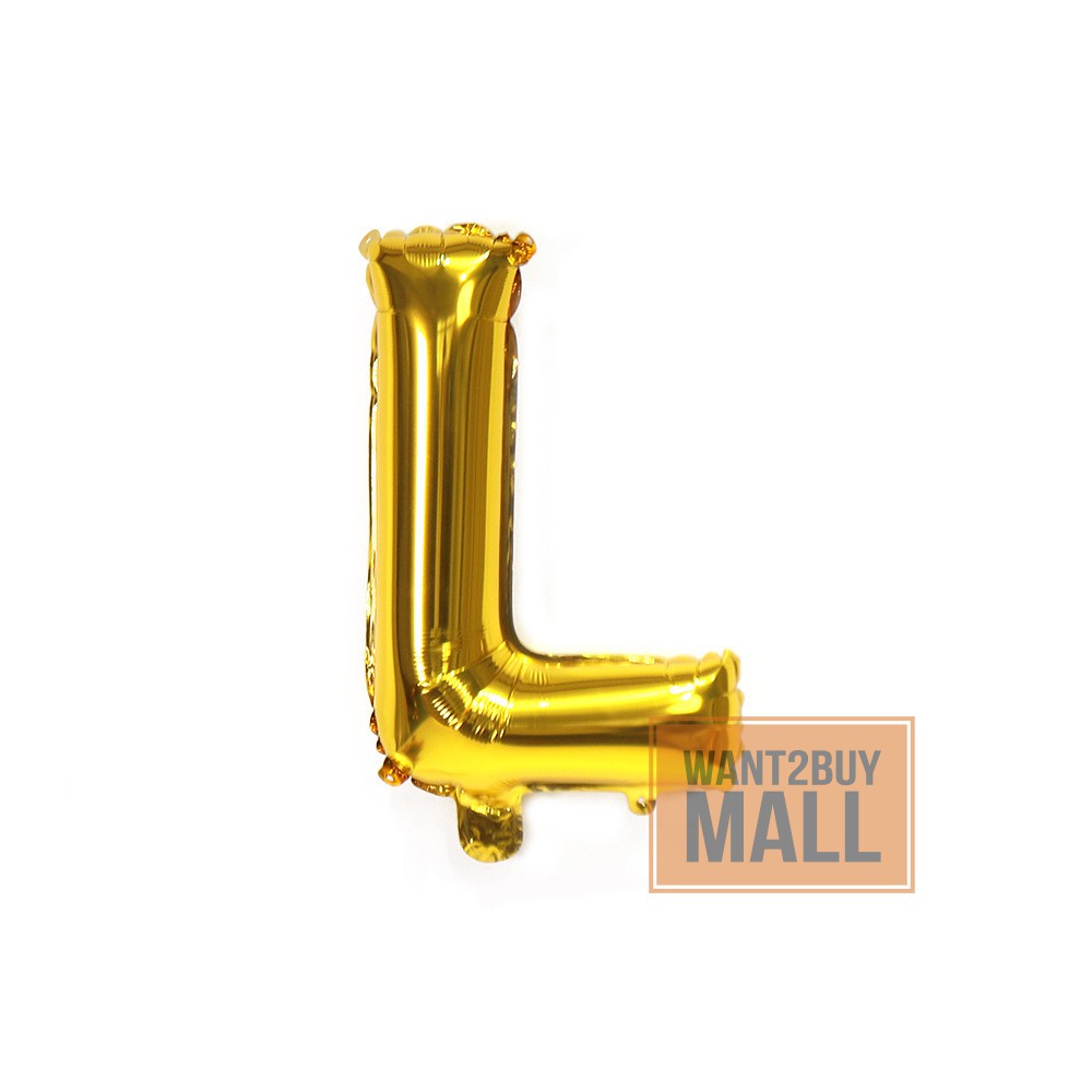 🇲🇾 🏆 16 Inch A-Z 0-9 Alphabet Letters Number Foil Gold Color Party ...