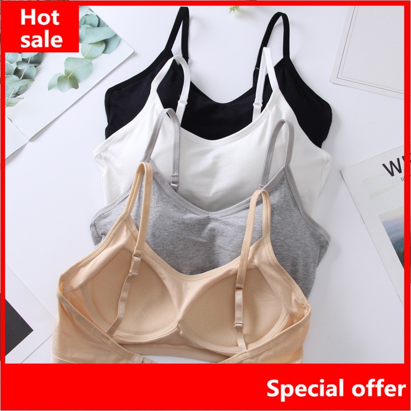 Cup integrated with breast pad, sling, triple button vest, women's bra ...