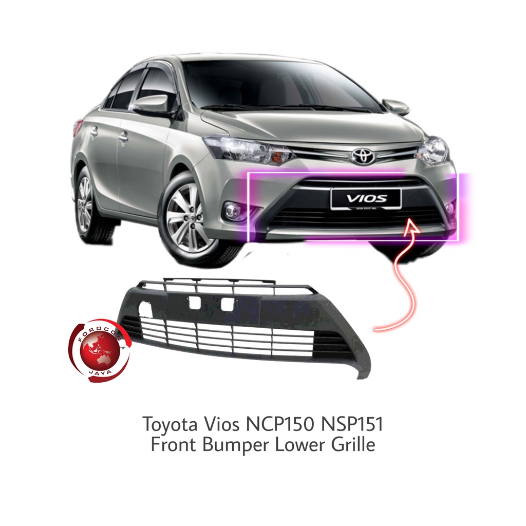 Toyota Front Bumper Lower Grille Vios NCP150 NSP151 53112-0D310 ...