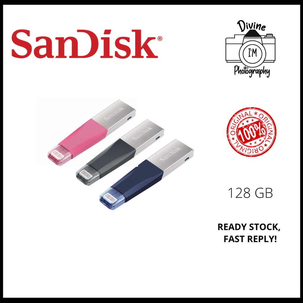 SanDisk iXpand Mini OTG USB Flash Drive for iPhone (128GB) | Shopee ...