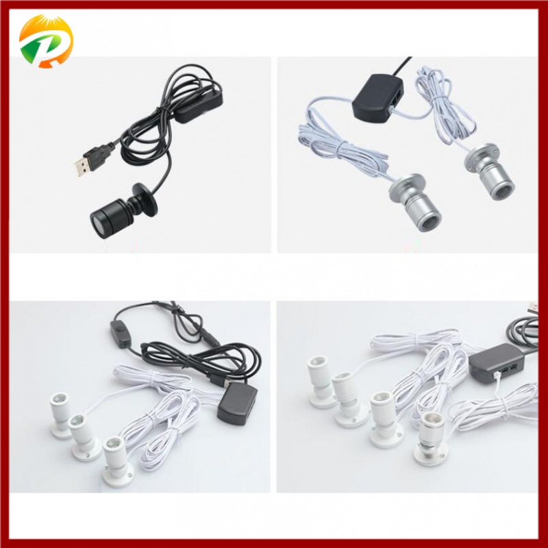 Mini LED Spot Downlight 1W 5V USB dimmable spotlight model display wine cabinet small mini ...