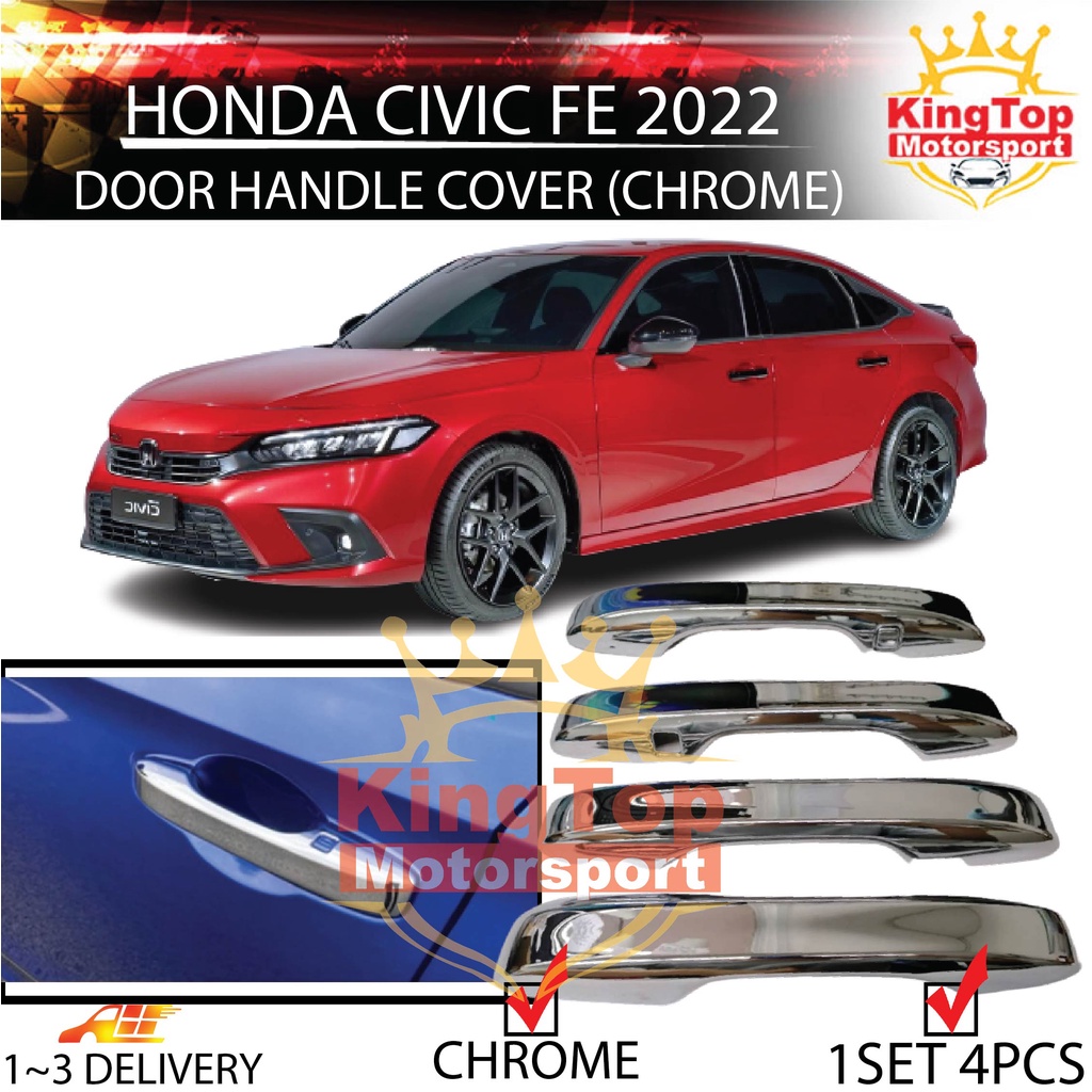 Honda Civic 11Th Gen 2022 Chrome Car Door Handle Cover Honda Civic FE ...
