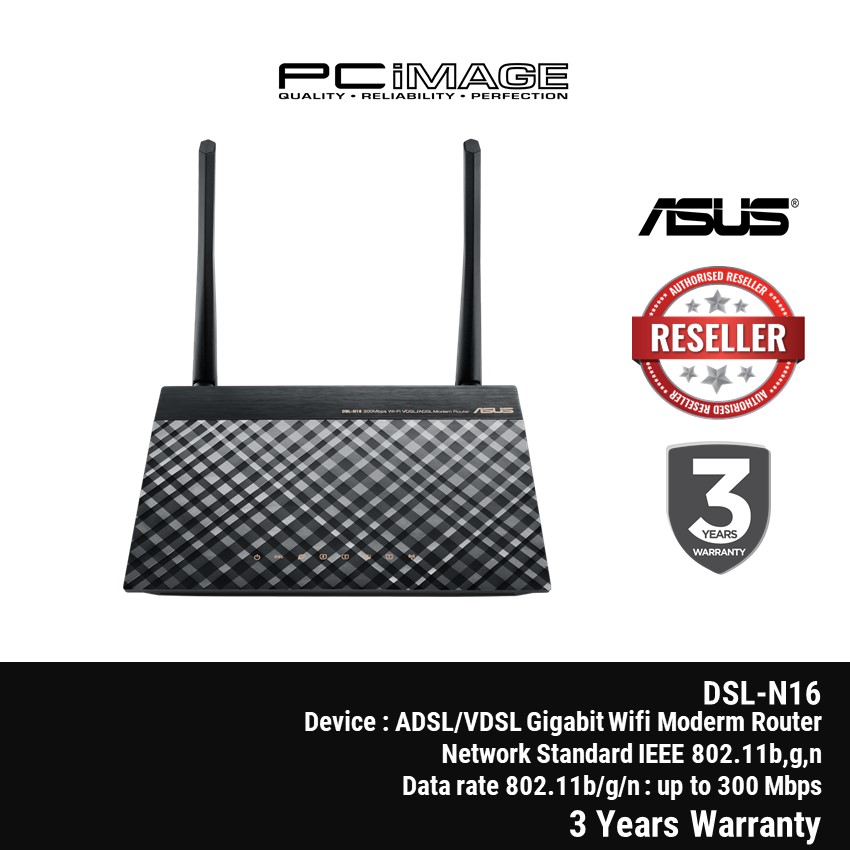 ASUS DSL-N16 300Mbps Wi-Fi VDSL/ADSL Modem Router | Shopee Malaysia