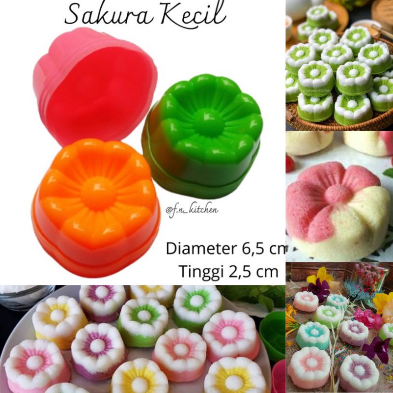 12pcs Sakura Flower Mold / Mini Puding / Jelly / Brown Chocolate / Mold ...