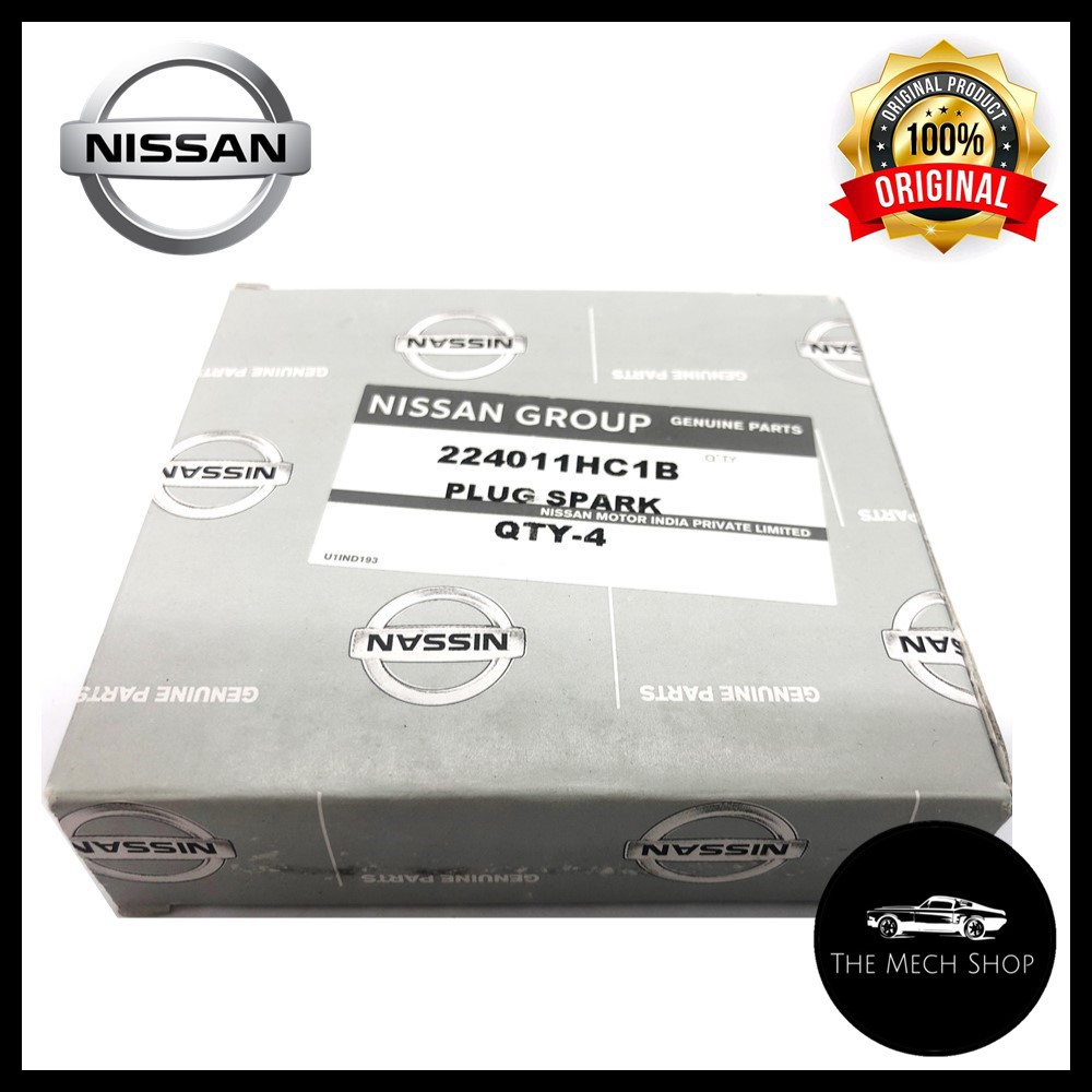 Nissan (22401-1HC1B) Original N/Almera Spark Plug Set (4pcs) | Shopee ...