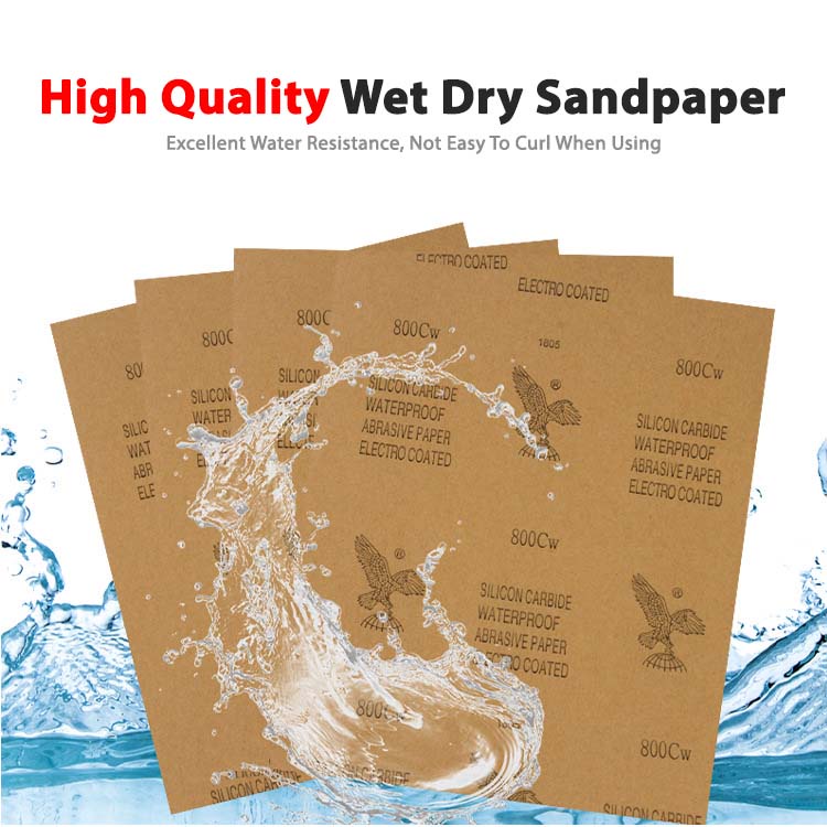 Heeman4u Eagle Brand Wet Dry Sand Paper Waterproof Abrasive Sandpaper ...