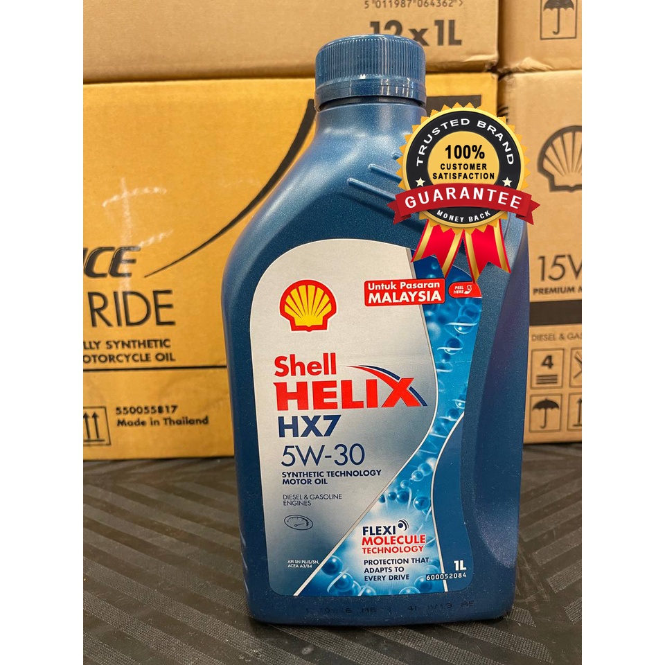 SHELL HELIX HX7 5W-30 Semi Synthetic Engine Oil (1L) | Shopee Malaysia