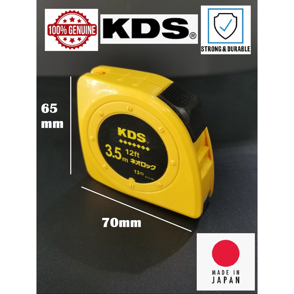 **Offer** JAPAN KDS S13-35 3.5M 12FT MEASURING TAPE MEASURER MEASUREMENT RULER | Shopee Malaysia