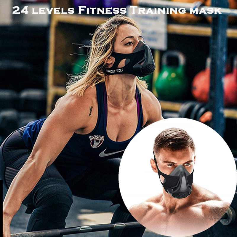Fitness Training Oxygen Mask 24 Gear Adjustable Oxygen Self-control ...