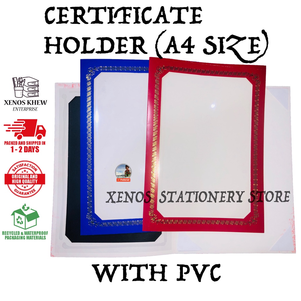 CERTIFICATE HOLDER WITH PVC [ A4 SIZE ] (READY STOCK) | Shopee Malaysia