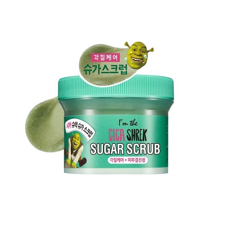 Dreamworks I'm The Cica Shrek Sugar Scrub 120g Korean facial Scrub with ...