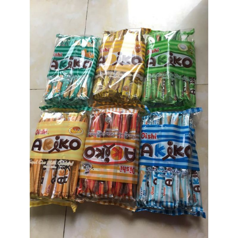 Akiko Oishi Snack Sticks Assorted Flavors Pack 160g (20 sticks x 8g ...