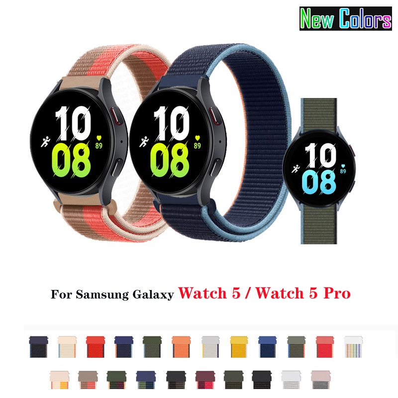 Strap Woven Nylon Loop Band Bracelet for Samsung Galaxy Watch 6 5 4 ...