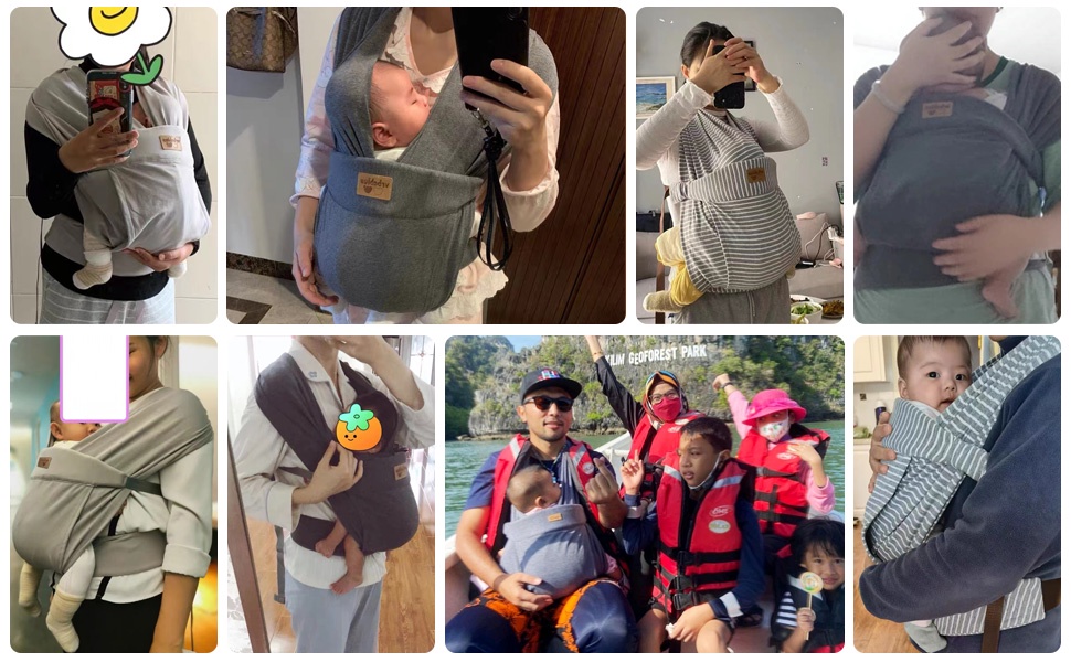 CUBY Kain Dukung Bayi Ice Silk Baby Carrier Newborns to Toddlers ...