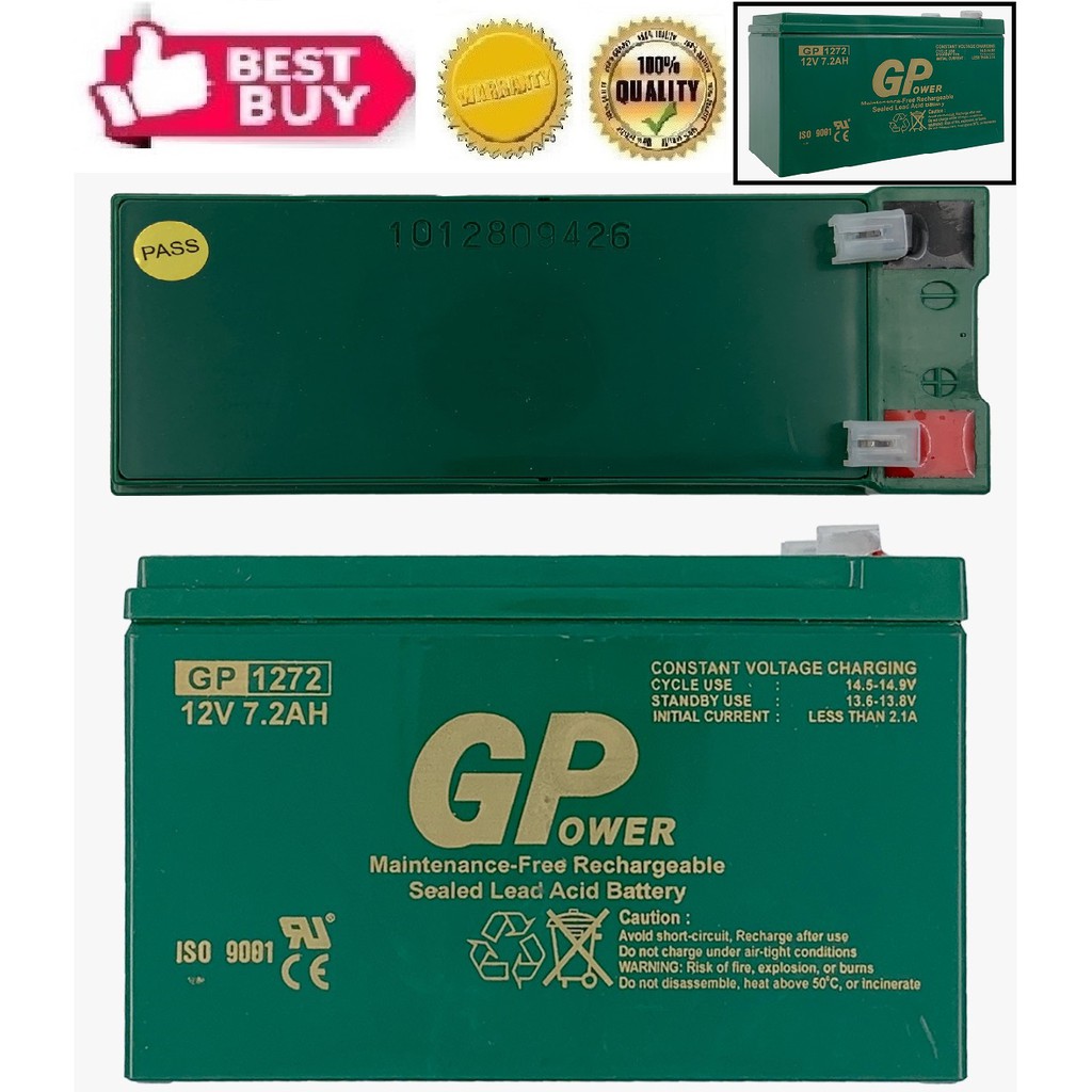 Maintenance-Free Rechargeable Battery (GP) (12V 7.2AH) - (Seal Lead ...
