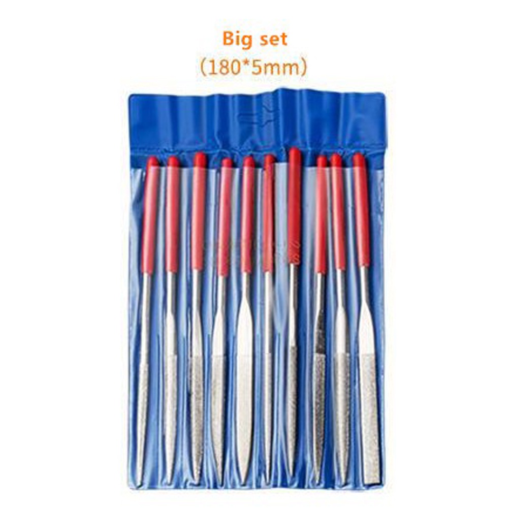10PCS Mini Metal Rasp Diamond Needle Files Set Wood Carving Tools for ...