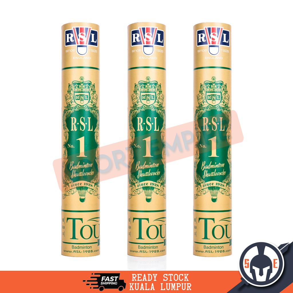 RSL Badminton Shuttlecock No 1 Gold Tourney 100% Authentic | Shopee ...