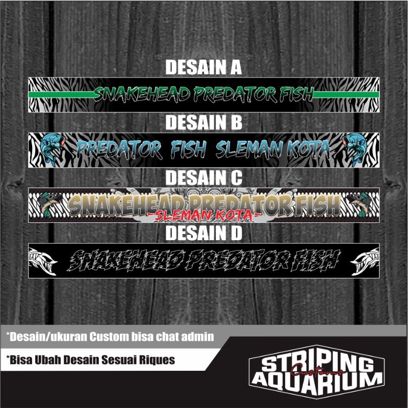 Aquarium list sticker 1 | You can request a name/image/logo | Size 10cm ...