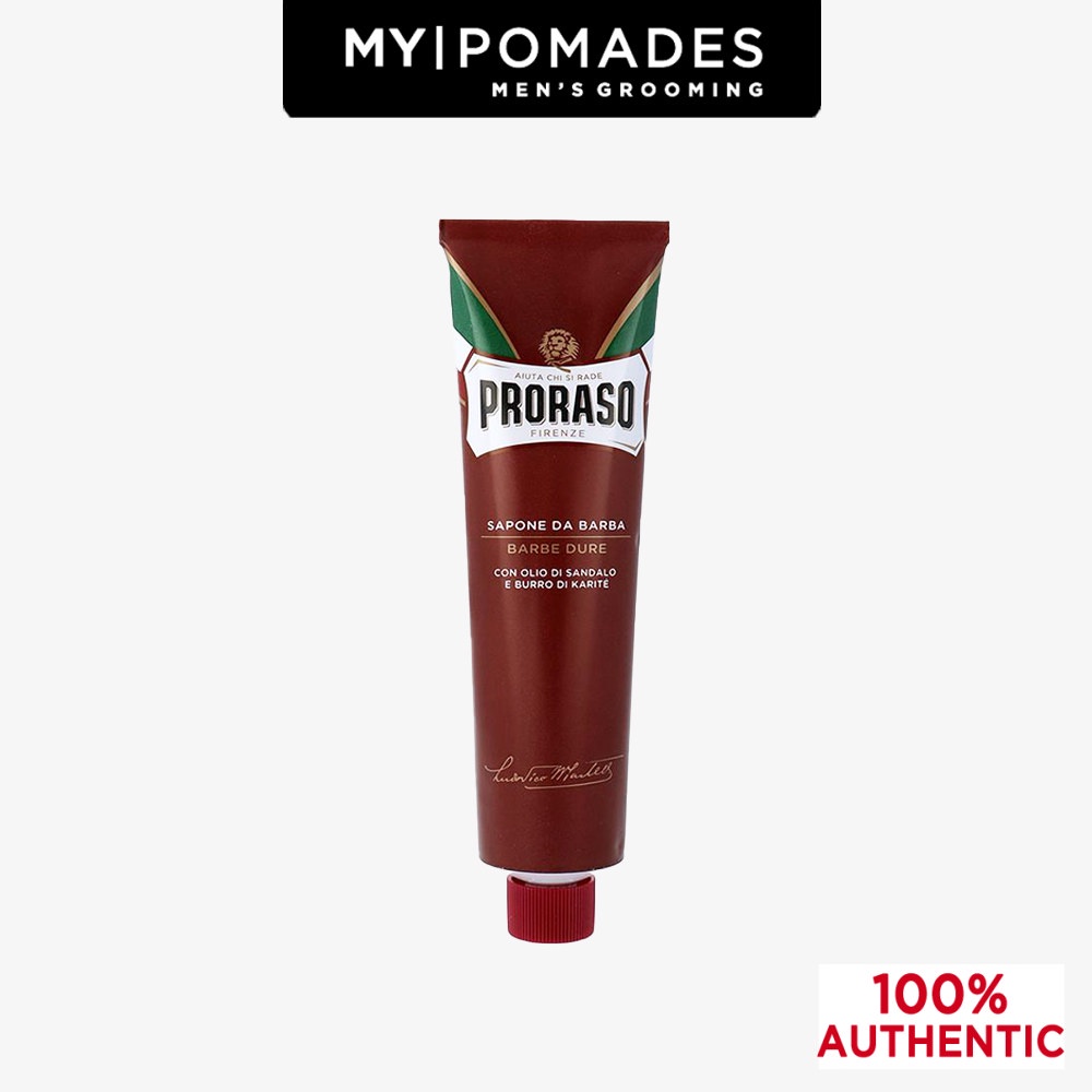 Proraso Red Shaving Cream in a Tube 150ml - Sandalwood Oil & Shea ...