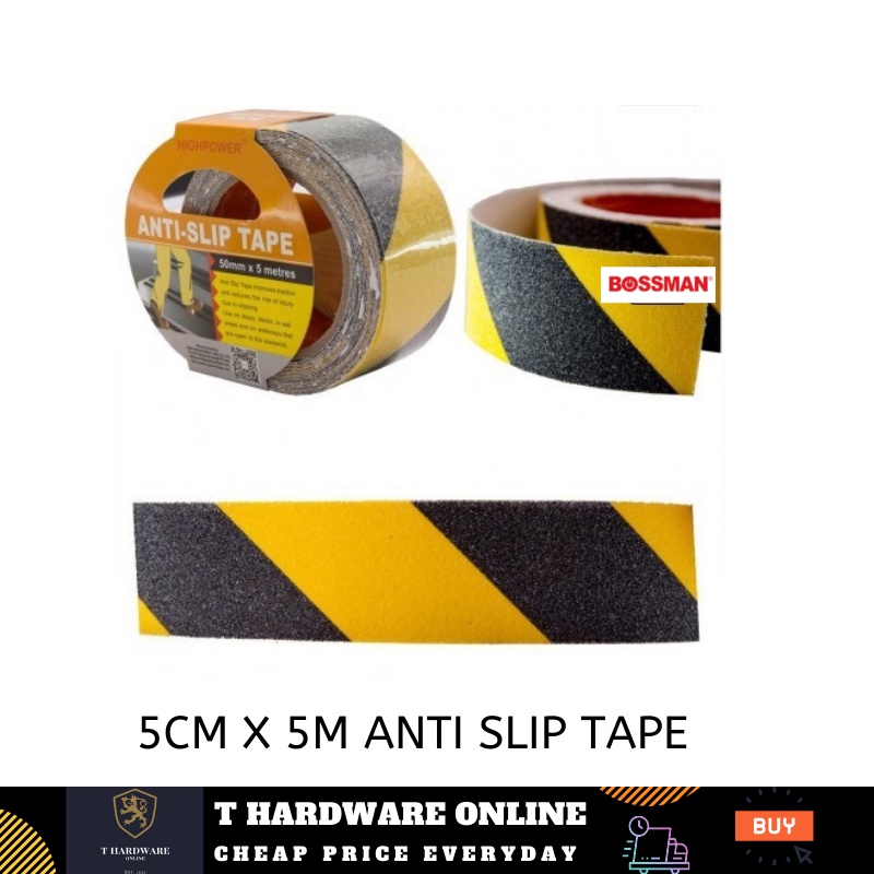 BOSSMAN ANTI SLIP TAPE 5cm x 5m Floor Safety | Shopee Malaysia