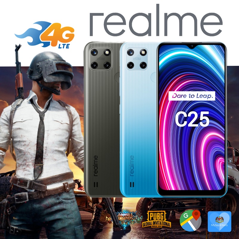 REALME C25 MOBILE PHONE MURAH 4G 8+512 MOBILE LEGEND/PUBG/MYSEJAHTERA ...