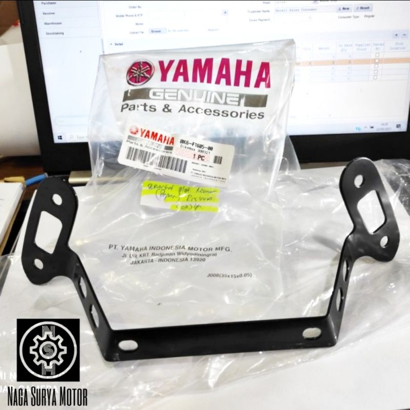 Yamaha R15 V3 VVA BK6-F1685-00 ORI YGP number plate holder Bracket ...
