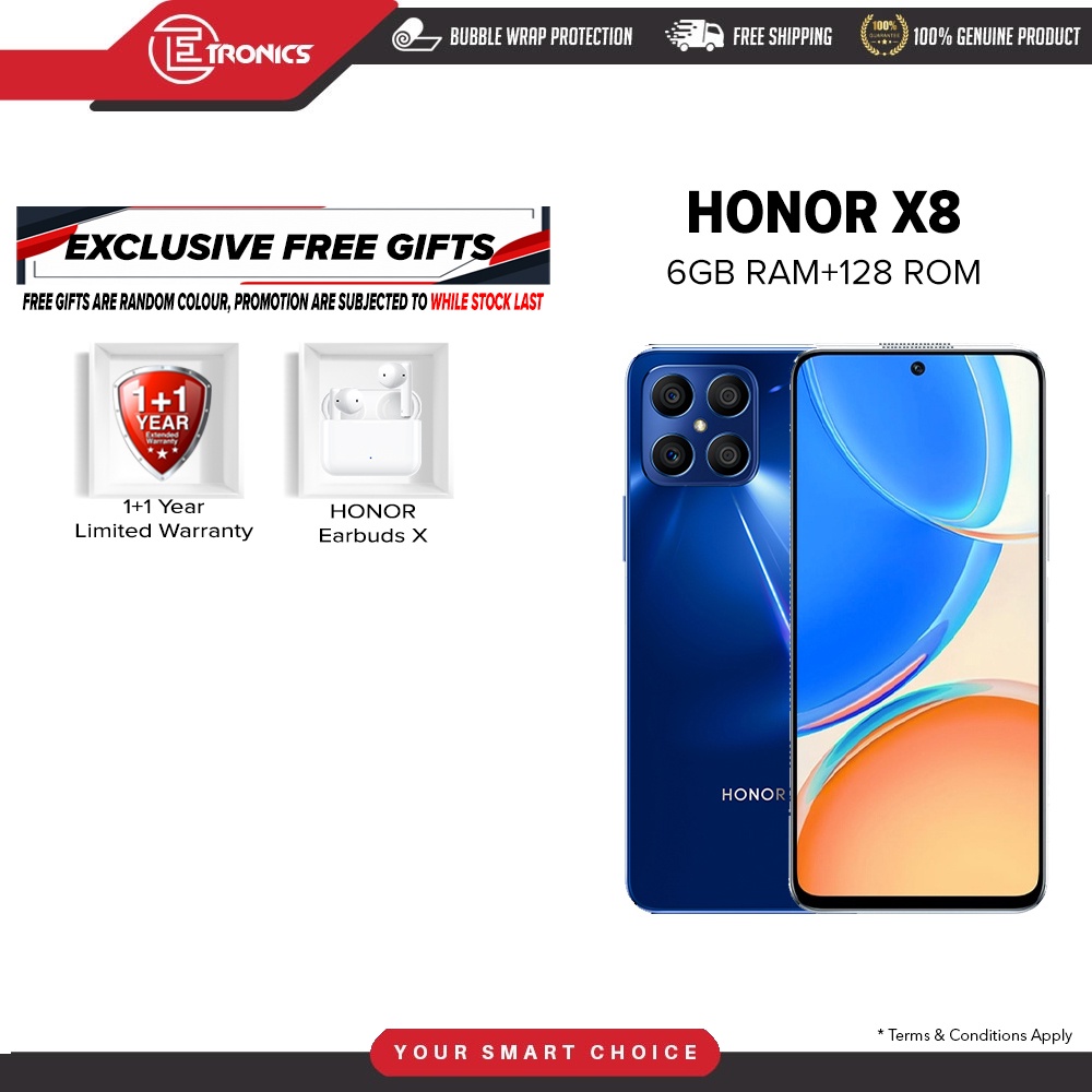 HONOR X8 (6GB RAM | 128GB ROM) Original Honor Malaysia Warranty ...