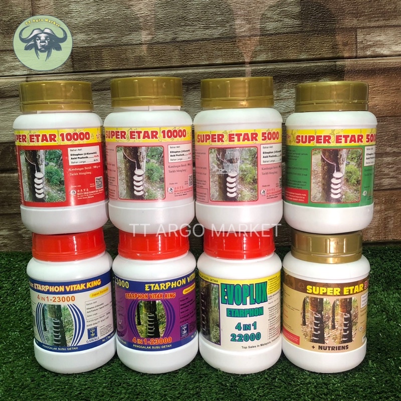 PENGGALAK SUSU GETAH / Super Etar/ Evolux / Etarphon / 割胶 / 橡胶药水 / 4IN1 ...