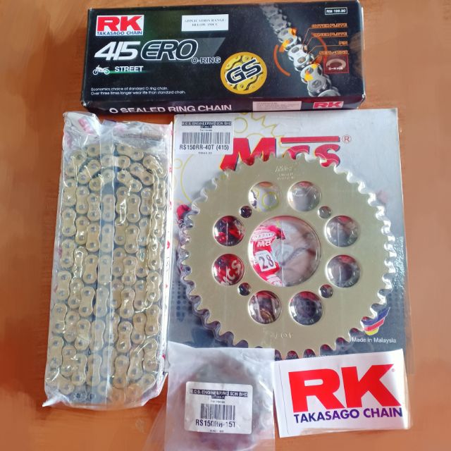 ( RS150 ) RK JAPAN O-RING 415 GOLD CHAIN SET | Shopee Malaysia