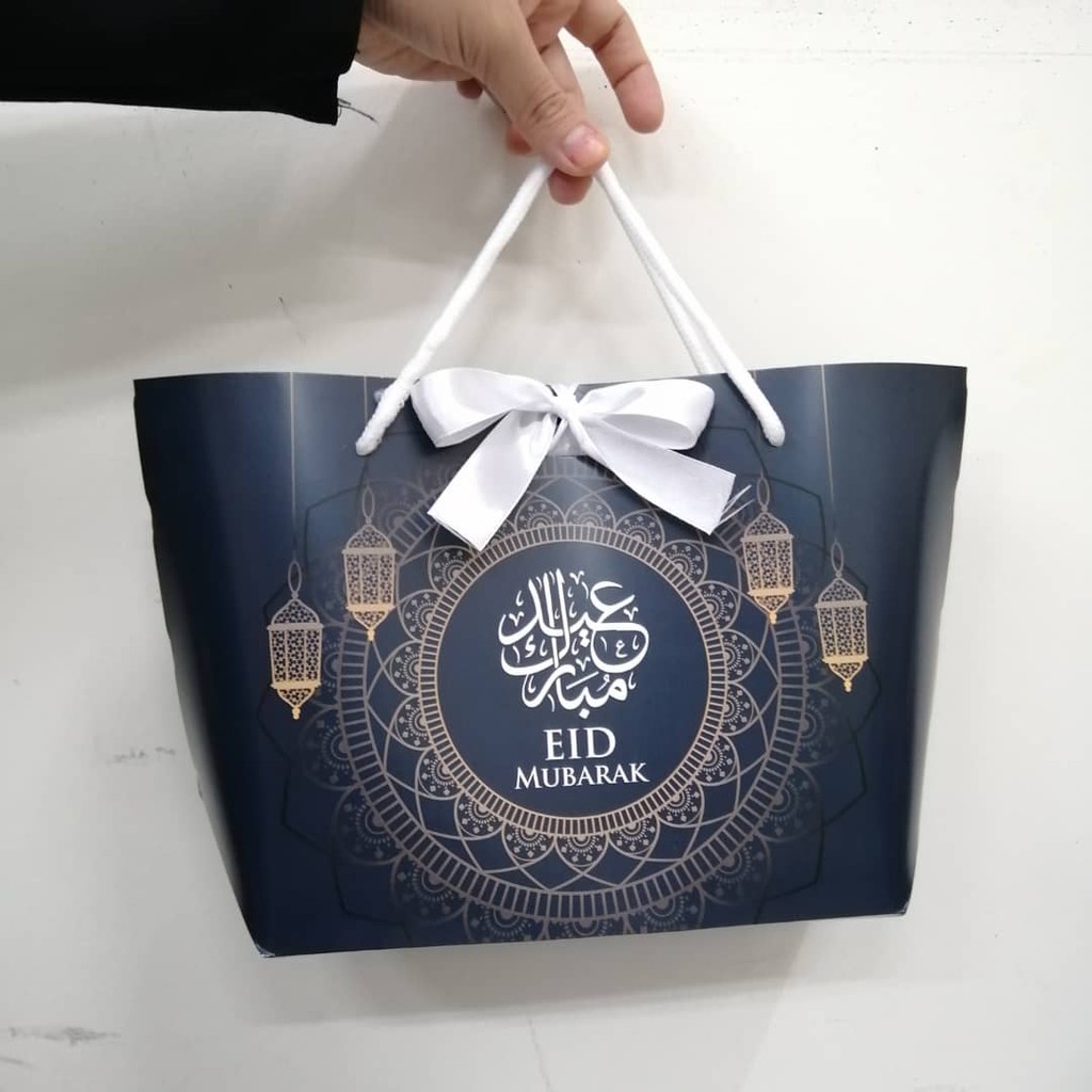 50Pcs Paper Bag Hari Raya Aildilfitri Goodies Paper Bag Bercetak Handle ...