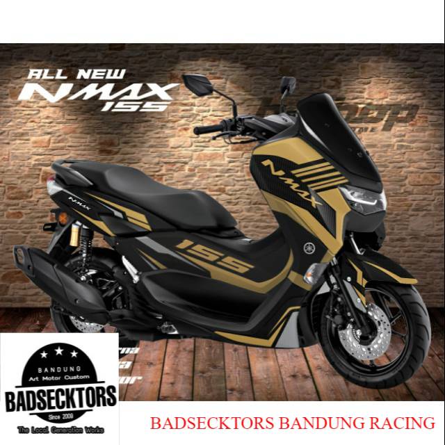 Yamaha NMAX 155 Full Body Sticker Decal Cool gold trim | Shopee Malaysia