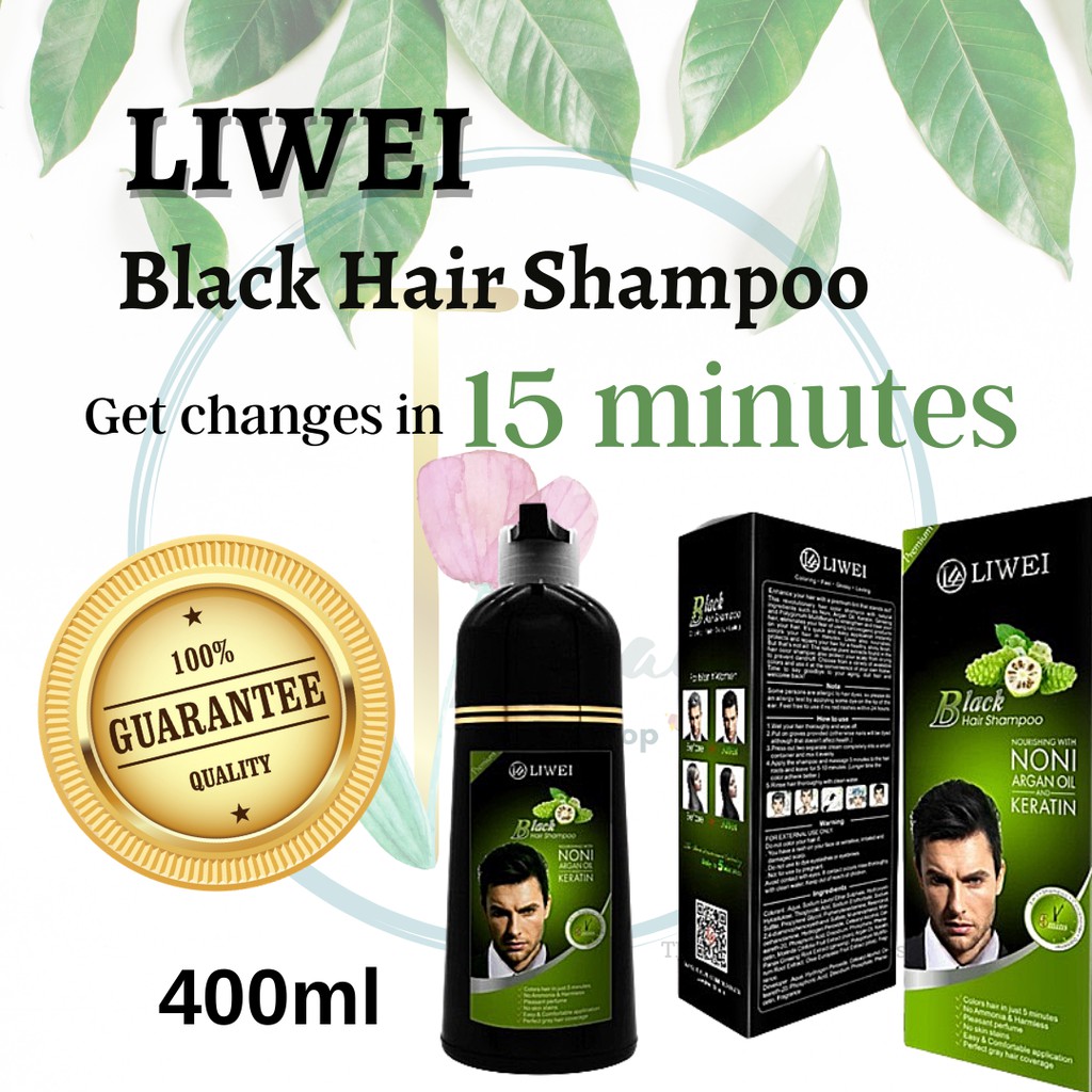 Liwei Black Hair Shampoo 400ml | Shopee Malaysia