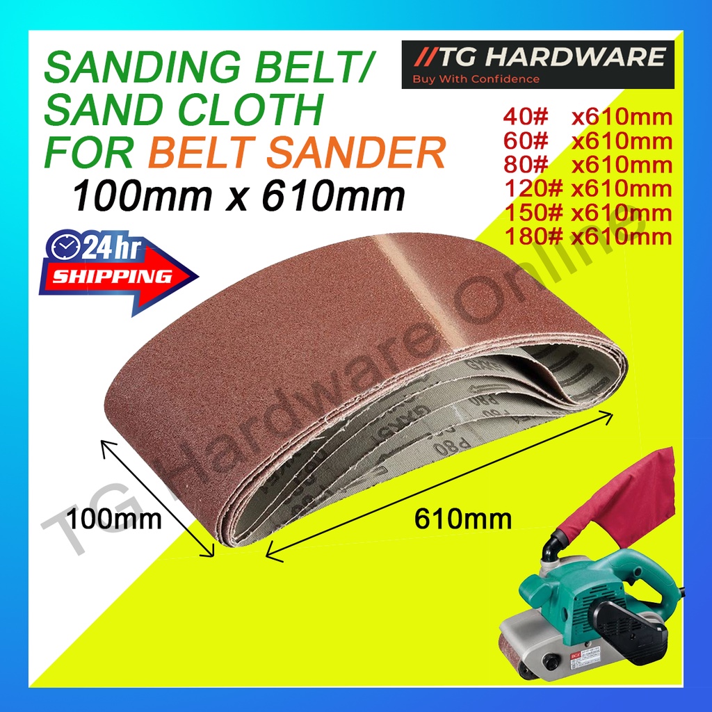 610 x100 mm Sanding Belt/ Sanding Sandpaper /KERTAS PASIR for Belt ...