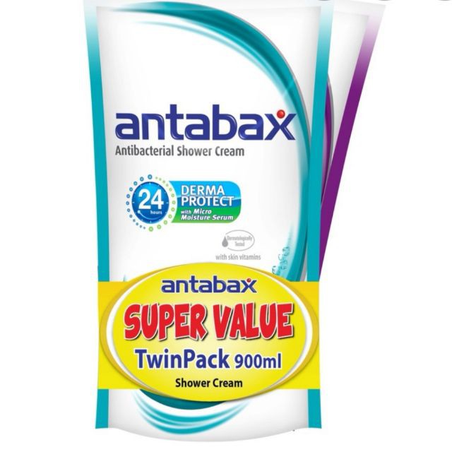 Antabax Antibacterial Shower Cream Cool + Sensitive 550ml/900ml (Twin Pack) | Shopee Malaysia