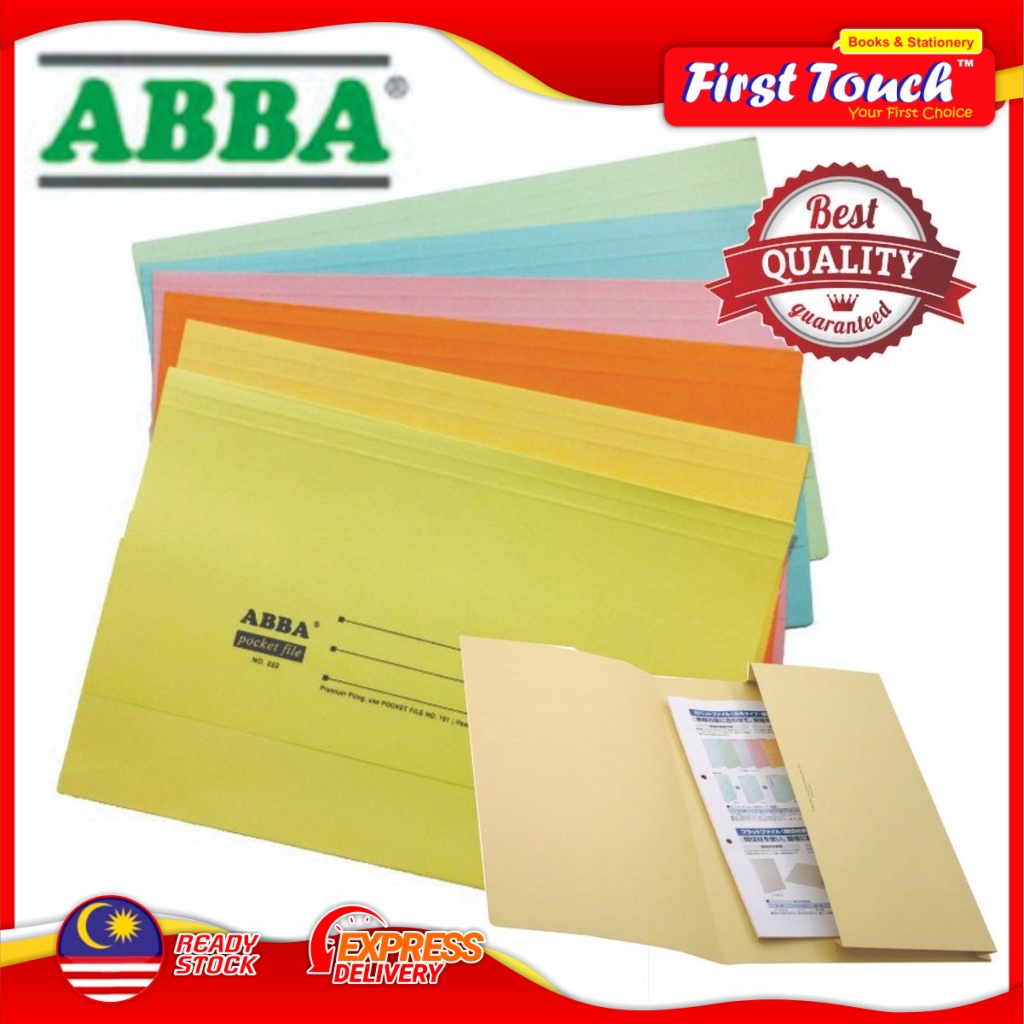 Pocket File Manila Card No.222 ABBA ECO Pocket File Fail Poket Kertas ...