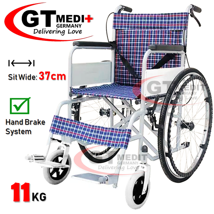 WCR-P37-11 GT MEDIT GERMANY Lightweight Children Tight Narrow Self Propelled Foldable Wheelchair ...